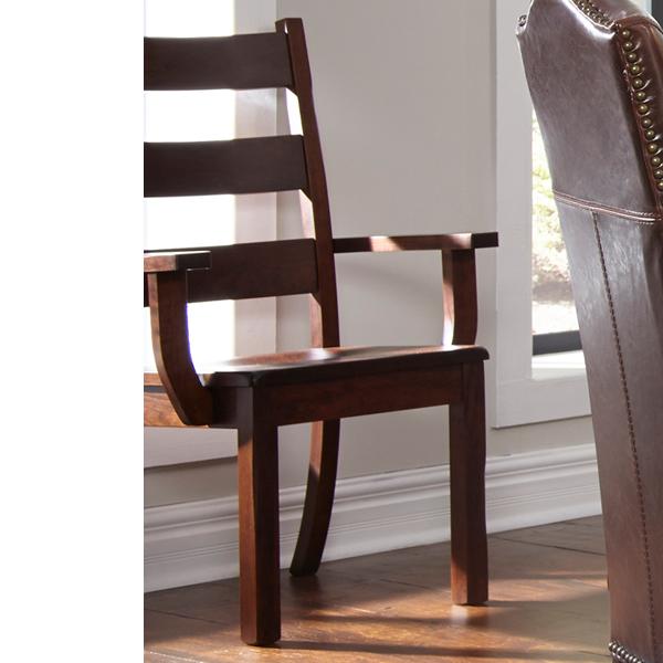 Daniel's Amish Westchester Naples Solid Wood Dining Arm Chair | Belfort ... Daniel's Amish Westchester Naples Solid Wood Dining Arm Chair | Belfort ...